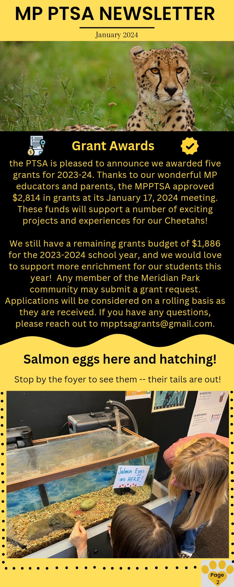 MP PTSA JANUARY 2024 NEWSLETTER – Meridian Park Elementary, Parents ...