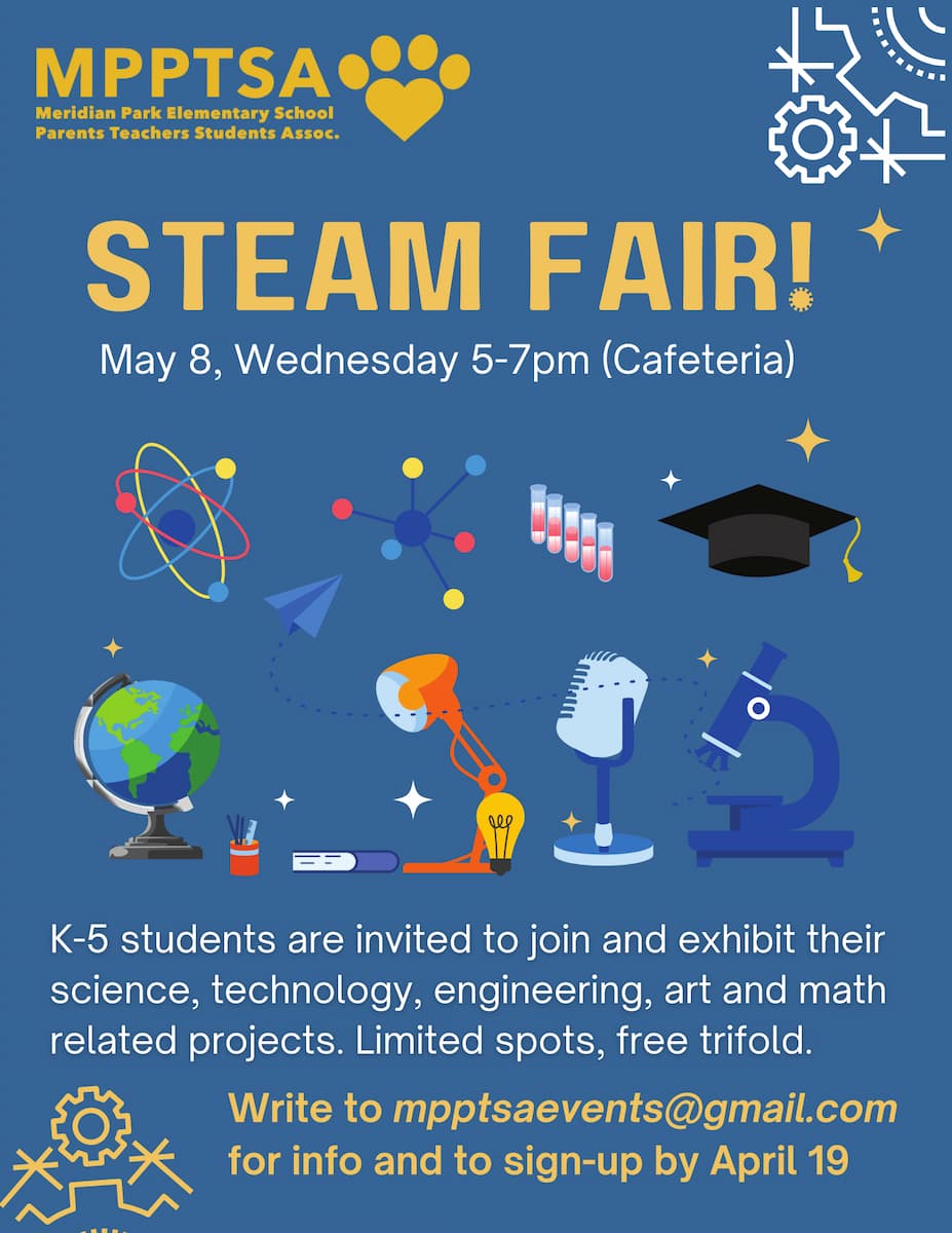 STEAM Fair – Meridian Park Elementary, Parents Teachers Students ...