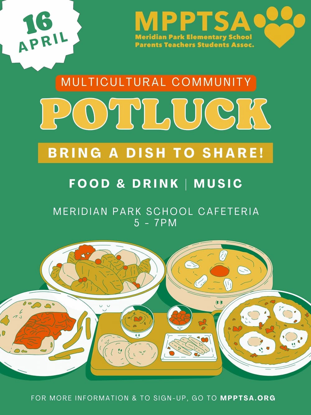 Multicultural Community Potluck – Meridian Park Elementary, Parents ...